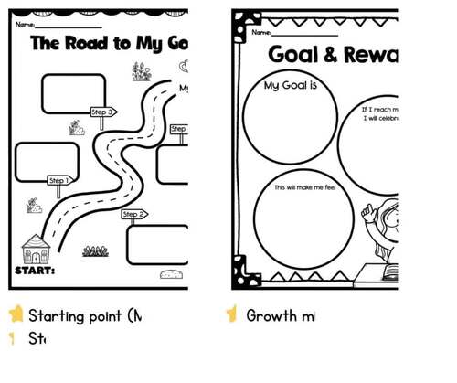 Beginning of the Year Goal Setting for Young Students by Kidz Learning ...