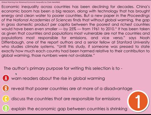 STAAR Author's Purpose Test Prep | Google Slides Review Game | NEW Item ...