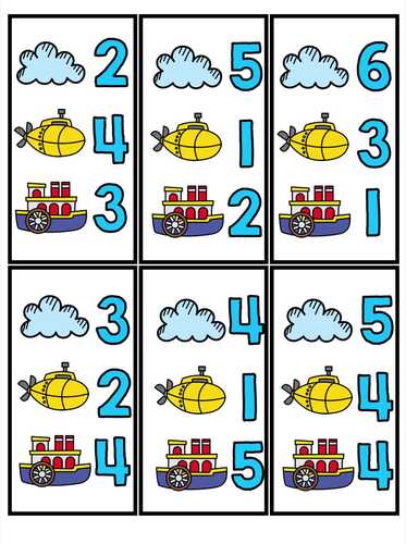 Land, Sea & Sky Number Count | Hands-On Counting Activity for Preschool ...