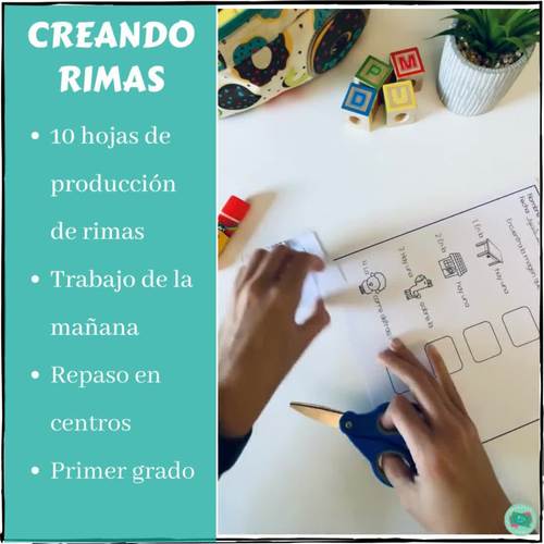 Rimas Hojas de trabajo | Actividades de producción de rimas by Joyfully ...