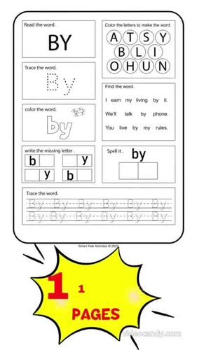 Sight Word Practice Tracing & Coloring | Back to School Kindergarten ...