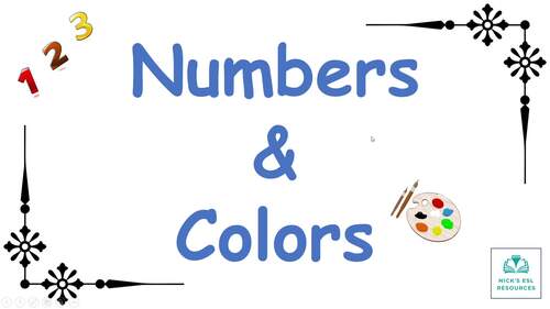 Junior - Numbers and Colors Booklet with worksheets and quizzes ...