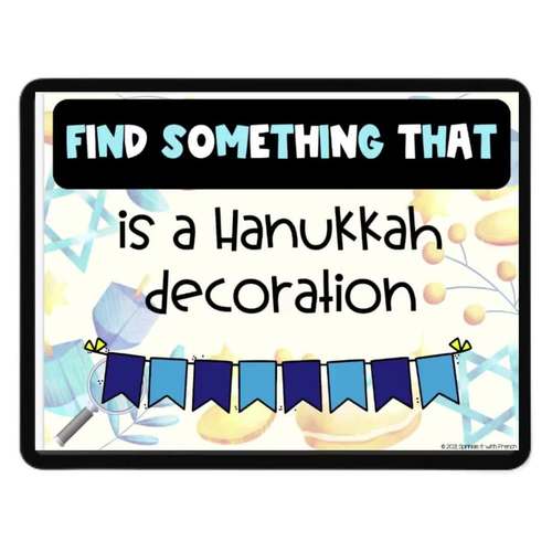 Hanukkah Scavenger Hunt by Sprinkle it with French | TPT