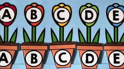 Spring Literacy Bulletin Board/ Game for Preschool, Kindergarten ...