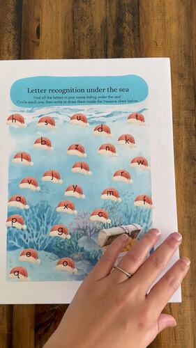 Winter Ocean themed Kindergarten Reading, Writing, and Phonics ...
