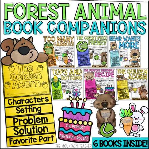 Forest Read Aloud Comprehension BUNDLE | Book Companions with Writing ...
