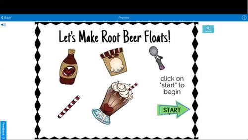 Life Skills Sequencing Making a Root Beer Float Boom Cards™ | TPT