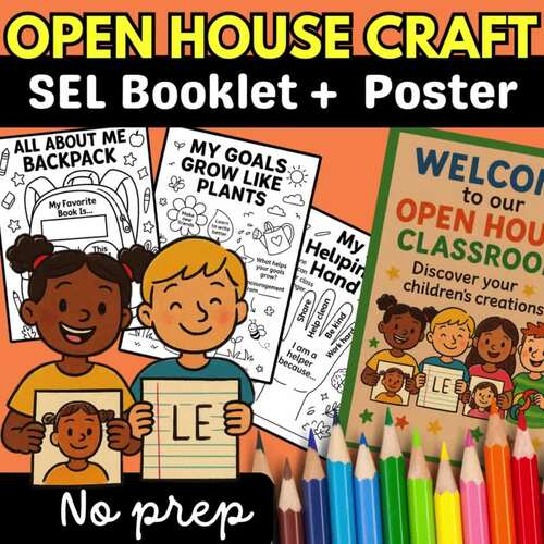 Open House Craft Activities | Back to School SEL and All About Me ...
