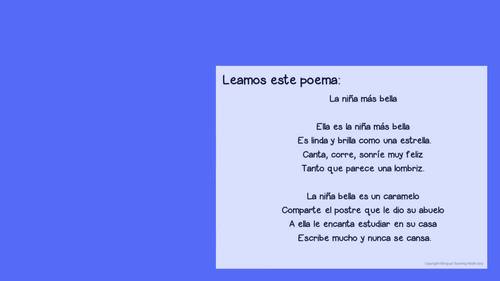 Poesia -Elementos estructurales de la poesia- presentación | TPT