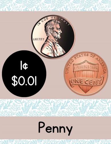 Neutral Coastal Gran Themed Money/Coin Posters by Ms Beh in K | TPT