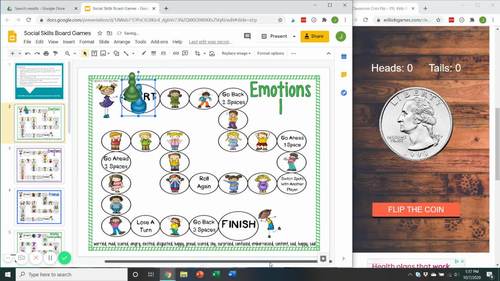 Speech Therapy | Digital | Google Slides™ | Social Skills Board Games
