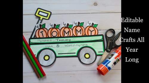 Editable Name Crafts BUNDLE by Running Turtle Resources | TPT