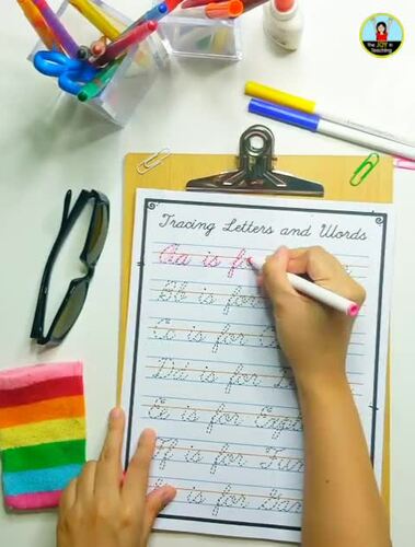 Summer Cursive Handwriting Practice by The Joy in Teaching | TPT