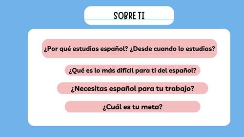 INTERMEDIATE LEVEL SPANISH SPEAKING PRACTICE INTERMEDIO ESPAÑOL ...