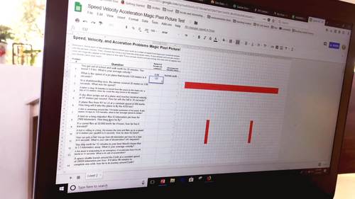 Speed Velocity Acceleration Pixel Art Digital Review Distance Learning