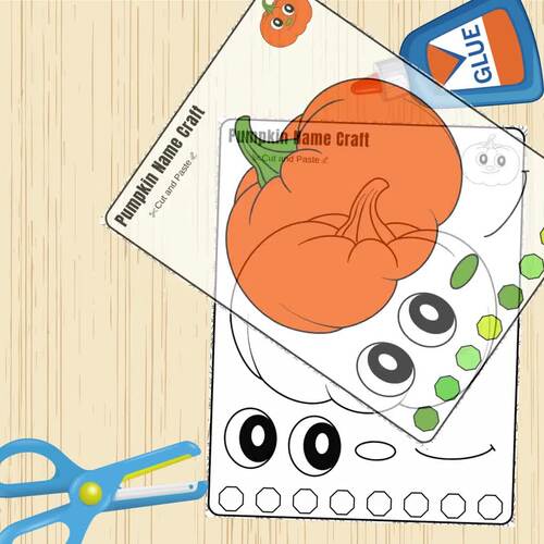 Pumpkin Name Craft Activity-Fall & Autumn Bulletin Board Theme Craft ...