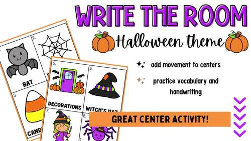 WRITE THE ROOM_HALLOWEEN THEME by Kirk's Klassroom | TPT