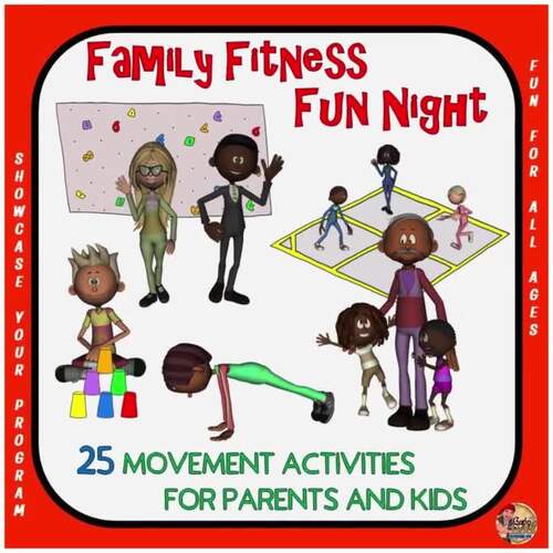 PE Family Fitness Fun Night - 25 Fun Movement Activities for Parents ...
