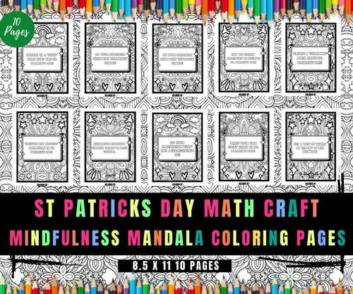 St Patricks Day Math Craft Activities, ELA Morning Work Coloring Pages ...