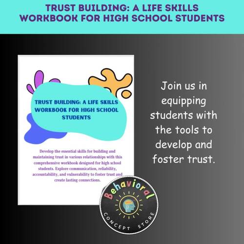 Trust Building: A Life Skills Workbook for High School Students | TPT