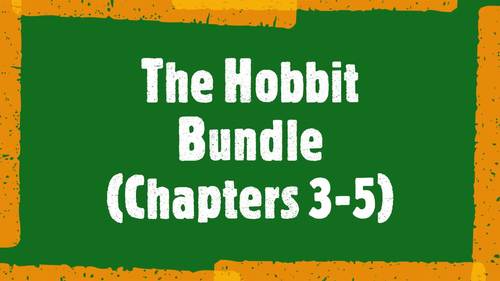 The Hobbit Chapters 3 through 5 Quiz and Close Reading Bundle for ...