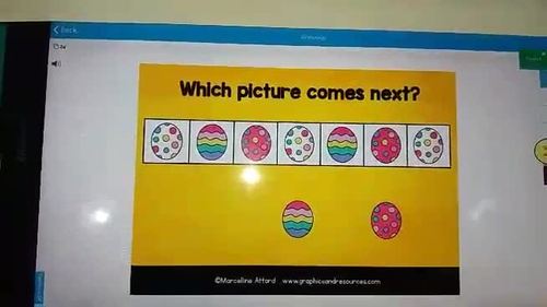 BOOM CARDS MATH PATTERNING EASTER ACTIVITY KINDERGARTEN MARCH APRIL ...