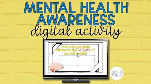 Mental Health Awareness Digital Counseling Activity by Counselor Clique