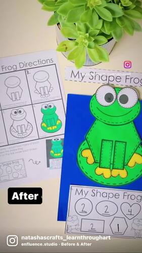 2D Shape Frog on Lily Pad Craft | Activity | Geometry | Kindergarten ...