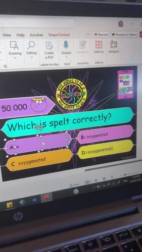 WHO WANTS TO BE A MILLIONAIRE - INTERACTIVE POWERPOINT GAME *EDITABLE*