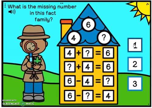 Fact Families Boom Cards™ 2 Decks Included by Leigh's Library | TpT