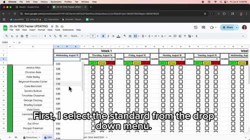 TEKS Mastery Tracker | 3rd–5th Grade Math | Google Sheets™ Bundle by HWMD