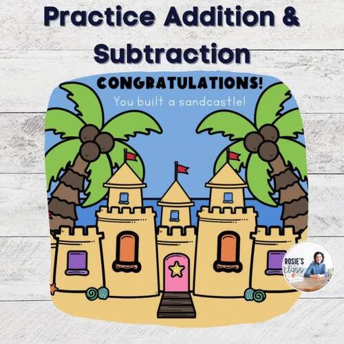 Addition And Subtraction Within 20 Review Game With Sandcastle Math ...