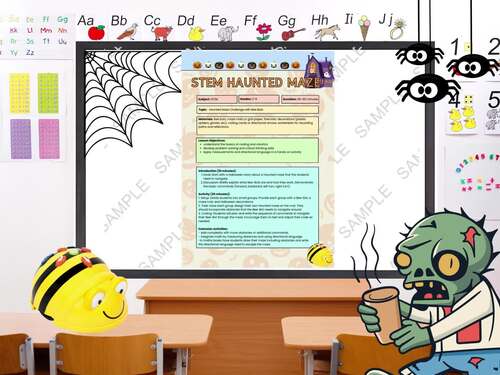 STEM Haunted Maze Challenge with Bee Bots| Robotics| Coding by Mr Garland