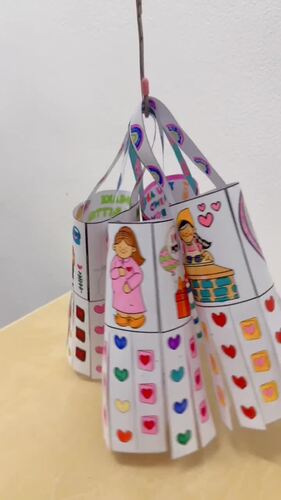 Mother’s Day Windsock Craft & Coloring Activity – Fun Craft for Kids