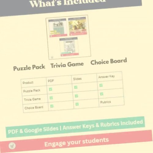 Native Nation Conflict Bundle, HSS 5.3.5, Puzzle Pack, Choice Board ...