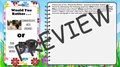 April Quick Writes: Use with or without April Agenda Slides | TPT