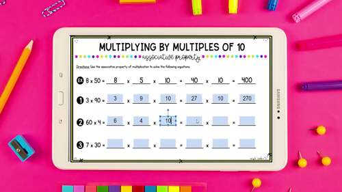 Multiplying by Multiples of 10 - 3rd Grade Math - Print & Digital - 3 ...