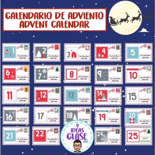 CHRISTMAS PACK- 11 Activties/ Decorations- English, Spanish, French