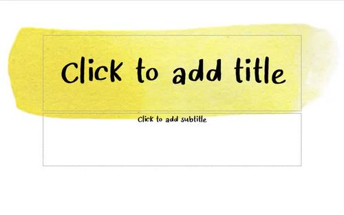 Editable Powerpoint+Google Slides Template [Ocean+Lemon Watercolour Design]