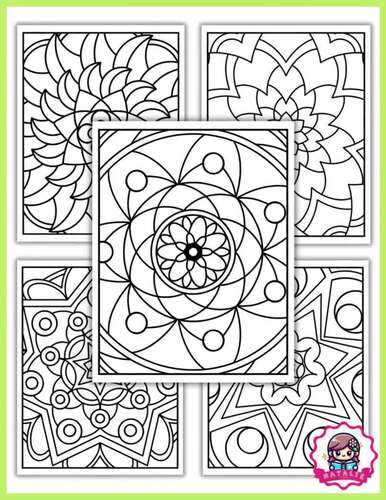 Mandala Coloring Pages | Mindfulness Relaxation | Breathing Exercise ...