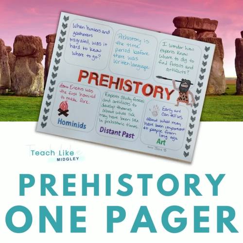 One Pager Template - Early Humans & Ancient Civilizations Project