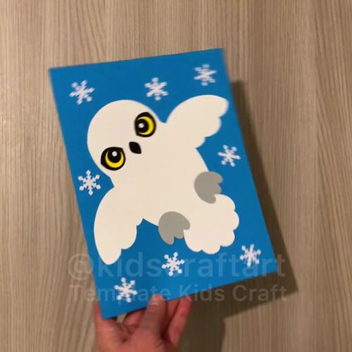 Snow Owl Craft Arctic Antarctic Polar Animal Crown Hat Winter Research ...