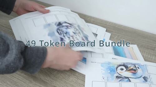 10 Token Boards with 60 Reinforcer Cards, a Lesson Plan, and Data Sheets