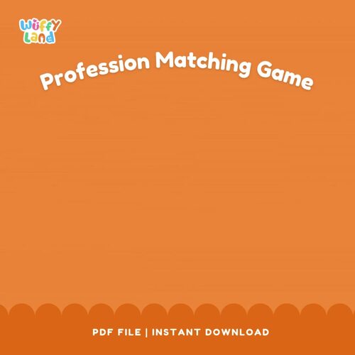 Profession Matching Game - Fun Printable Activity for Kids by Wuffyland