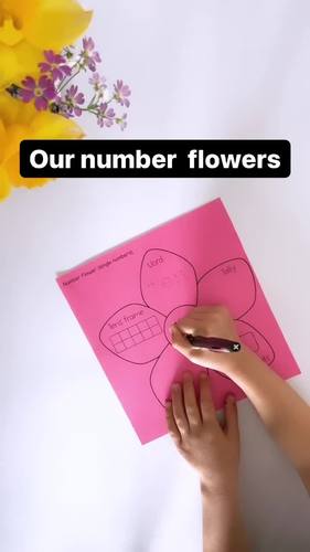 Representing Numbers | Spring Number Sense Flowers | Kindergarten ...