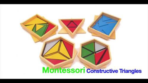 Interactive Montessori Constructive Triangles by Montessori Tails