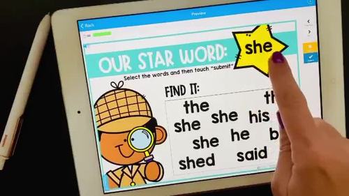 Sight Word Practice Boom Card Bundle for Digital Distance Learning