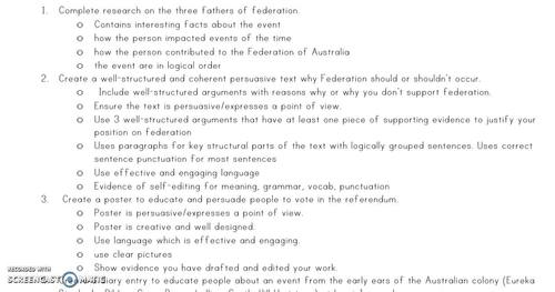 Stage 3 Australia as a Nation Program with Assessment & Resources