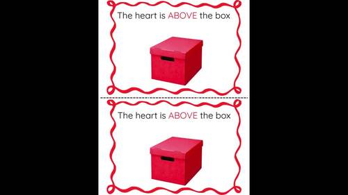 Valentine’s Day Positional Words Book | Pre-K Spatial Concepts by 1813 ...