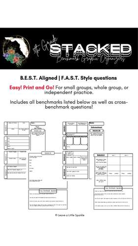 5th Grade Florida B.E.S.T. Stacked Graphic Organizer by Leave a Little ...